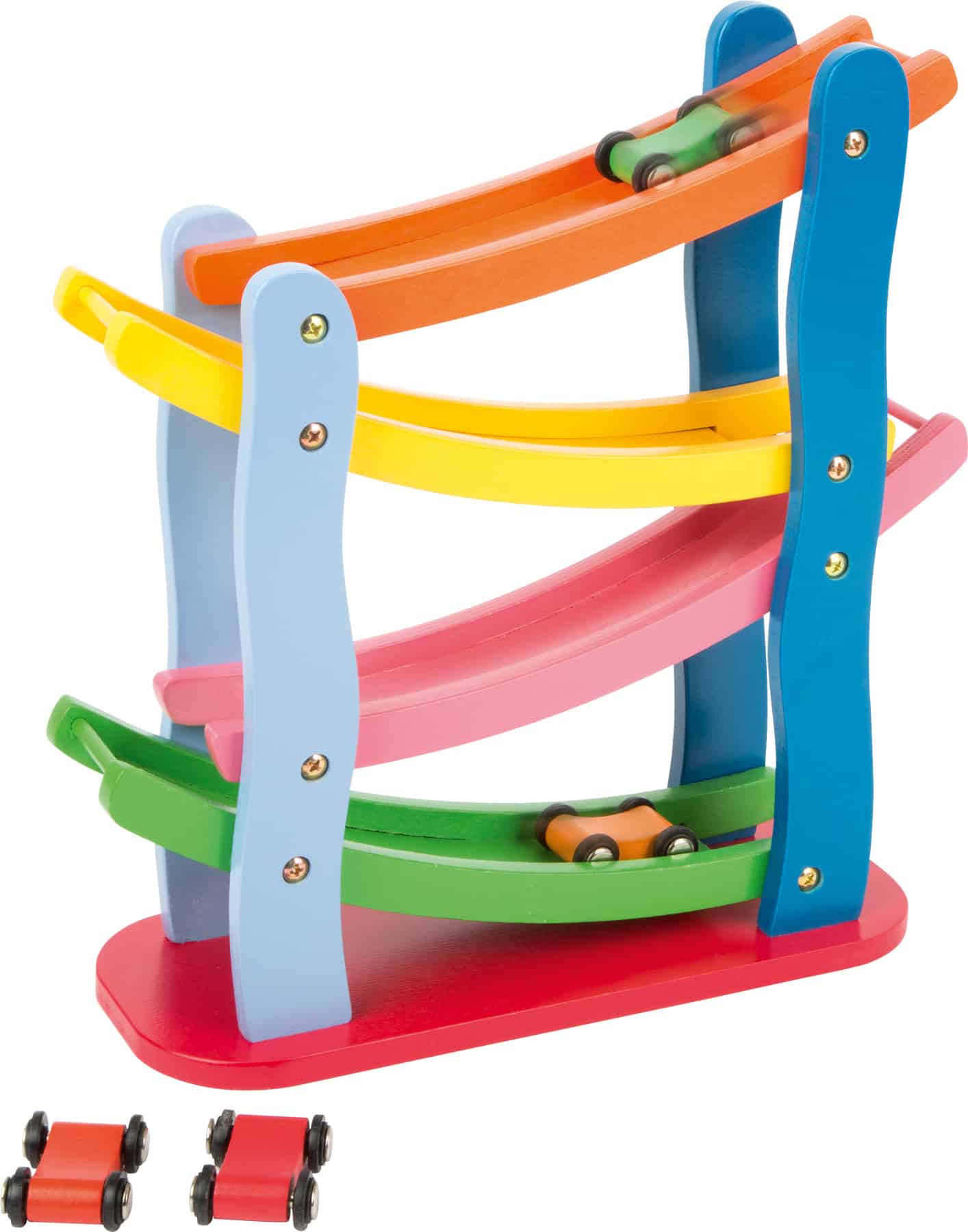 Voiture en bois, circuit de voiture. Jeu pour enfant en bois.